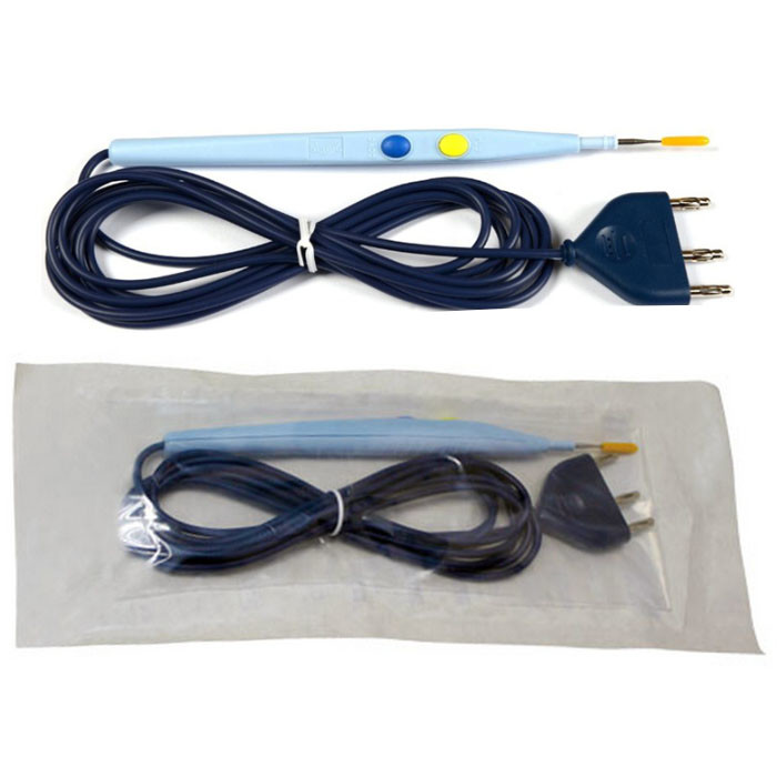Stainless Steel Disposable Electrosurgical Pencil Customized Hand Control